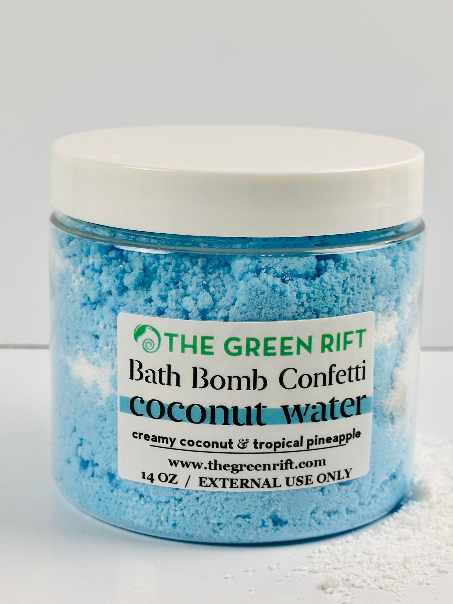 Coconut Water Bath Bomb Confetti – The Green Rift
